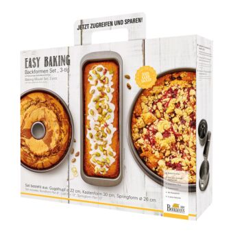 Birkmann Backformen-Set Easy Baking, 3-teilig ⋆ Lehner Versand